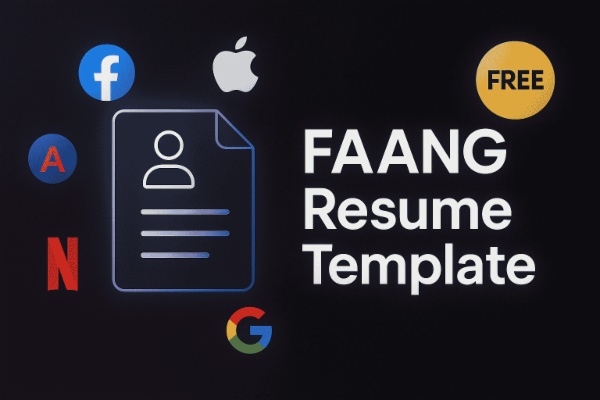 FAANG resume template (free)